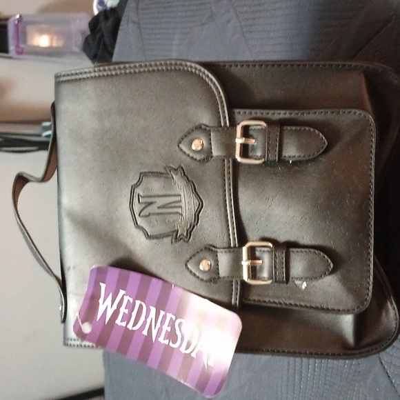 MGM | Bags | Wednesday Black Crossbody Backpack Nwt | Poshmark